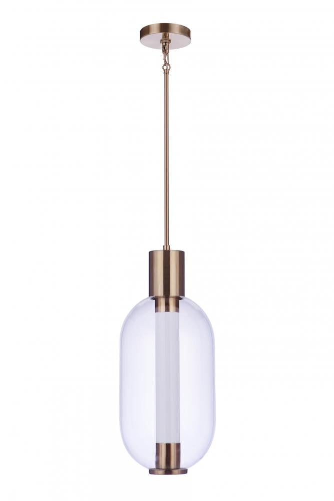 Craftmade Holmes 1 Light LED Pendant in Satin Brass Model: P996SB-LED ...