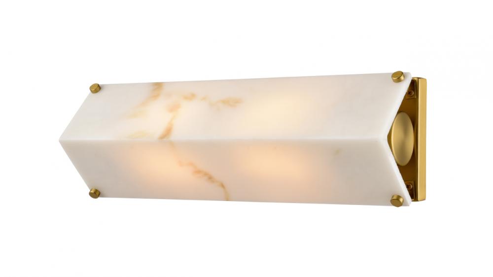 DVI Lighting 2 Light PAVILION 14 Inch SCONCE in Brass Finish Model: DV ...