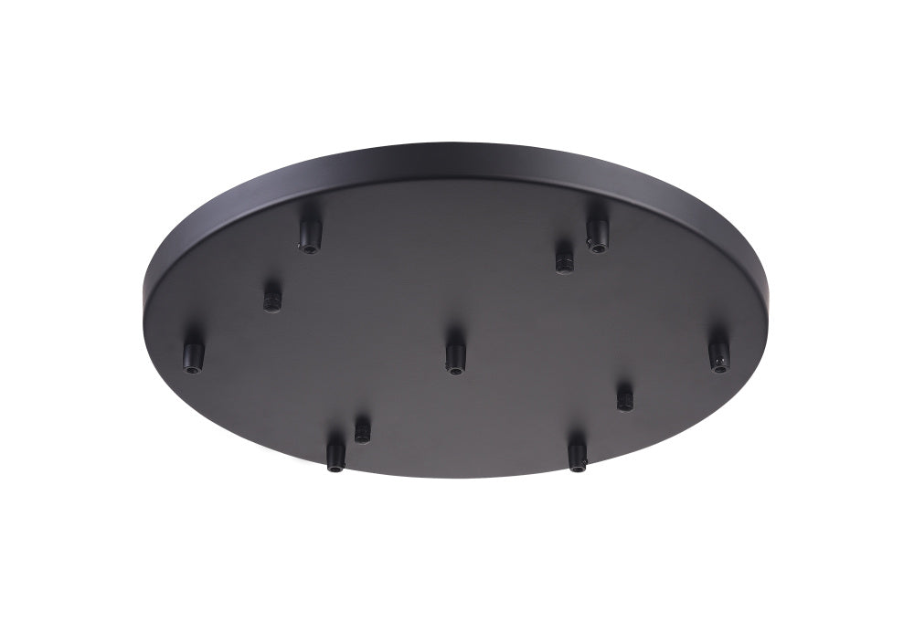 Matteo Lighting Multi Ceiling Canopy (Line Voltage) in Black Canopy Mo ...