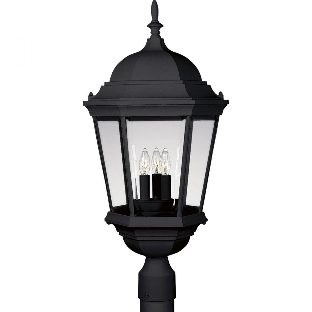 Progress Welbourne P5483 31 3 60 Watt CAND POST LANTERN in Textured Bl ...