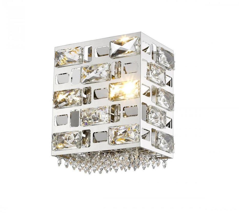 Z-Lite Aludra 1 Light Wall Sconce in Chrome Finish Model: 912-1S-CH ...