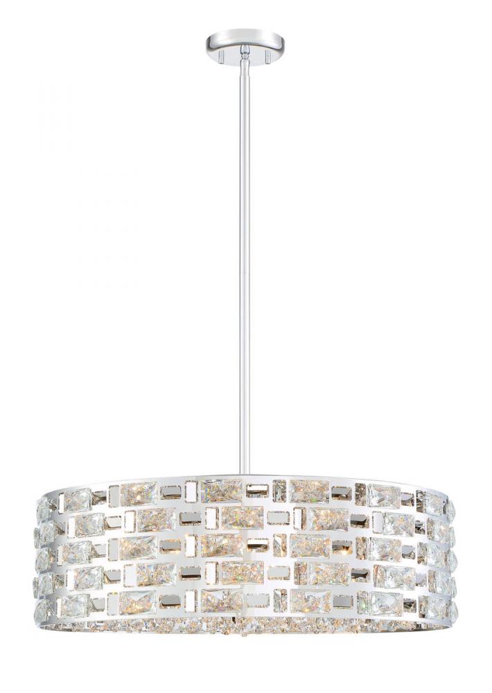 Z-Lite Aludra 7 Light Chandelier in Chrome Finish Model: 912P24-CH ...