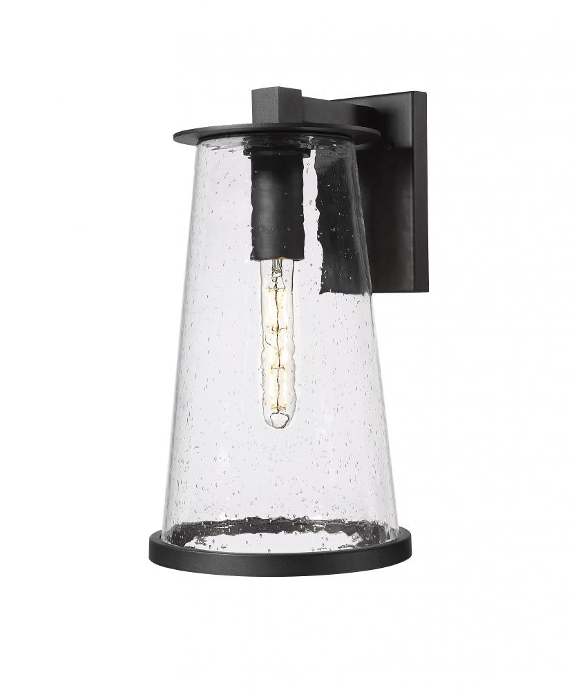 Z-Lite Bar Harbor 1 Light Outdoor Wall Light in Sand Black Finish Mode ...