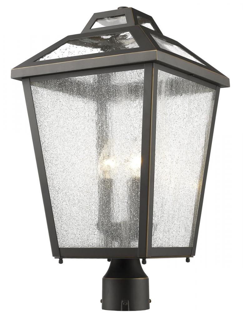 Z-Lite Bayland 3 Light Outdoor Post Mount Fixture in Oil Rubbed Bronze ...