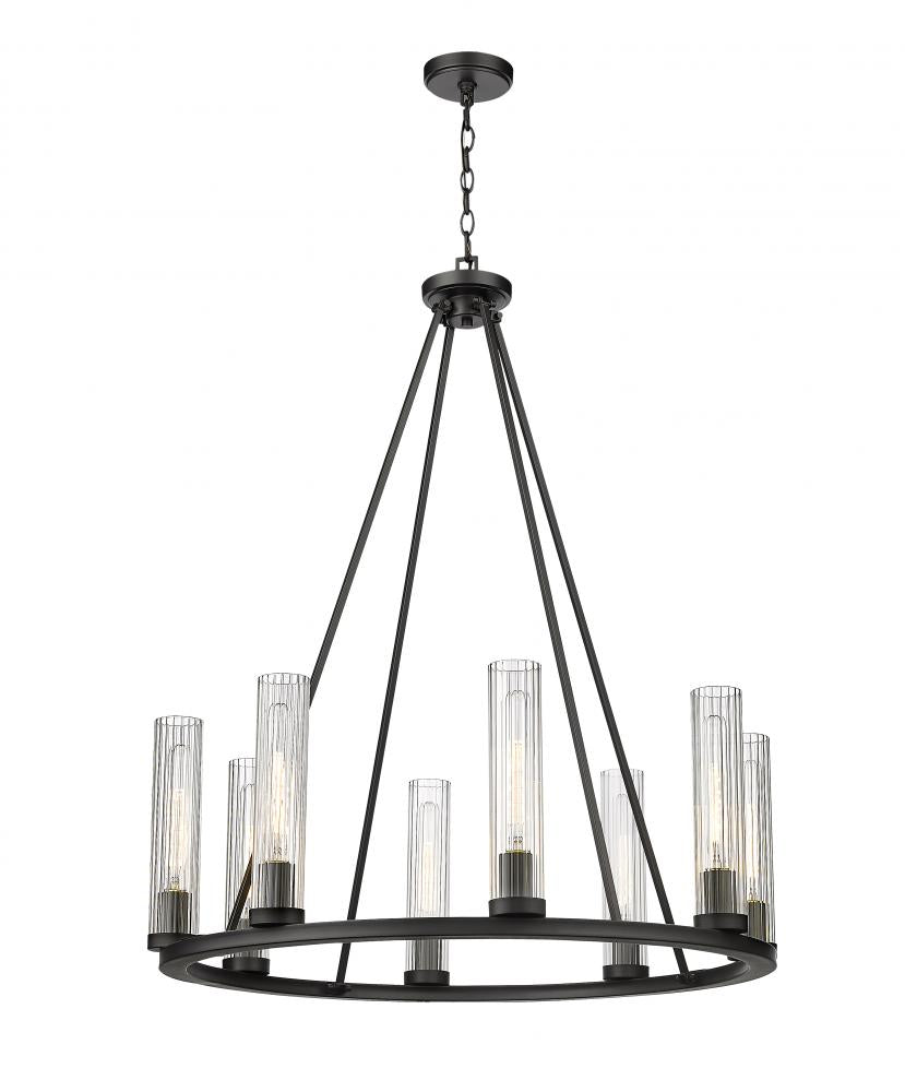 Z-Lite Beau 8 Light Chandelier in Bronze Finish Model: 3031-8BRZ ...
