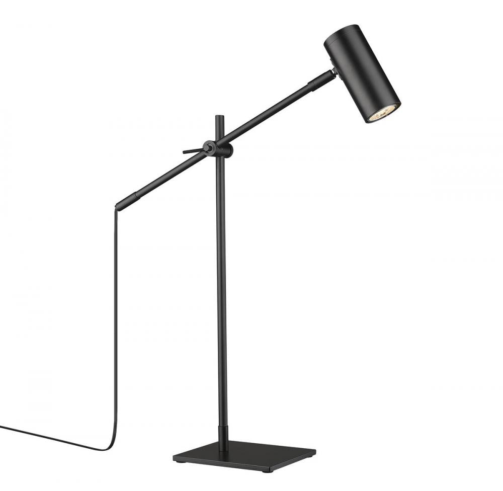 Z-Lite Calumet 1 Light Table Lamp in Matte Black Finish Model: 814TL-M ...