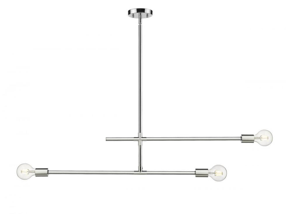 Z-Lite Modernist 3 Light Chandelier in Chrome Finish Model: 731-3CH ...