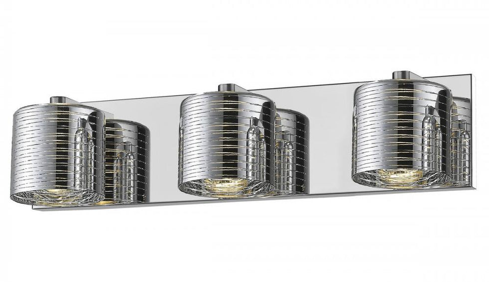 Z-Lite Sempter 3 Light Vanity in Chrome Finish Model: 911-3V-LED ...
