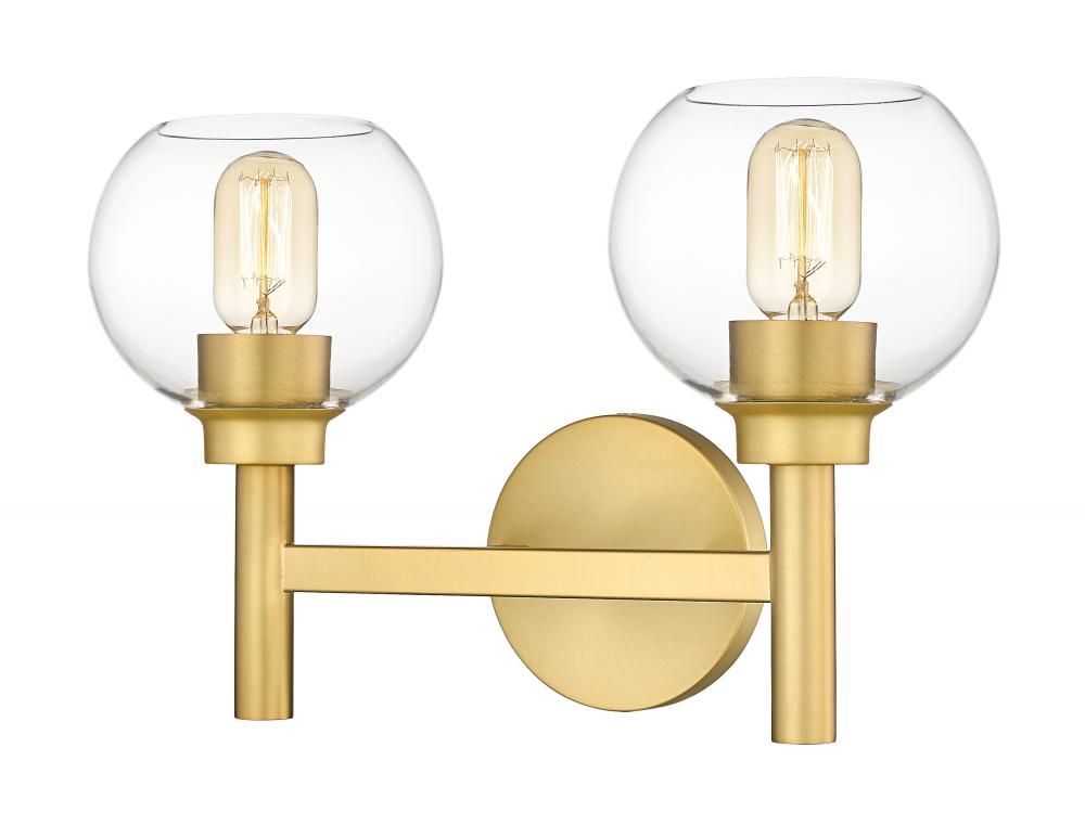 Z-Lite Sutton 2 Light Vanity in Brushed Gold Finish Model: 7502-2V-BG ...