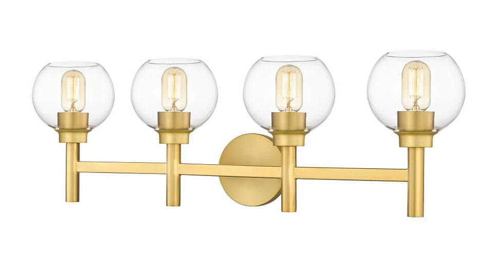 Z-Lite Sutton 4 Light Vanity in Brushed Gold Finish Model: 7502-4V-BG ...