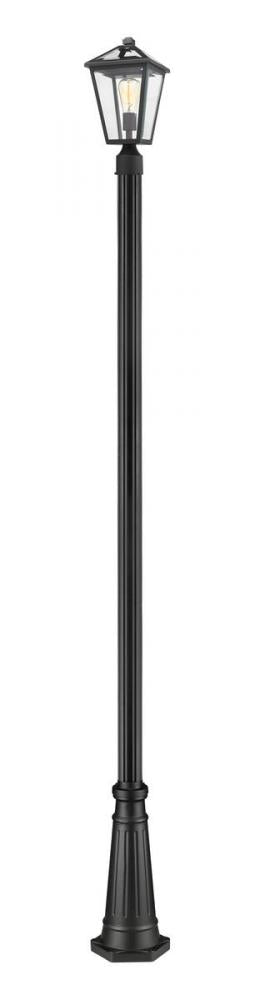 Z-Lite Talbot 1 Light Outdoor Post Mounted Fixture in Black Finish Mod ...