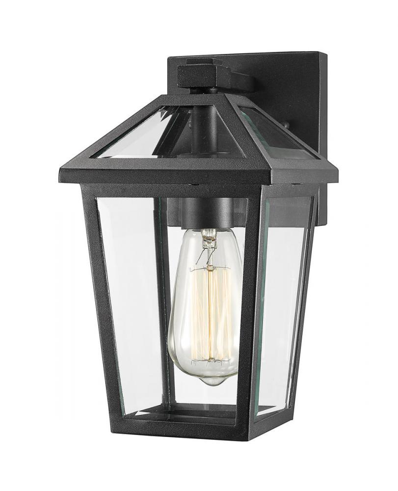 Z-Lite Talbot 1 Light Outdoor Wall Light in Black Finish Model: 579S-B ...