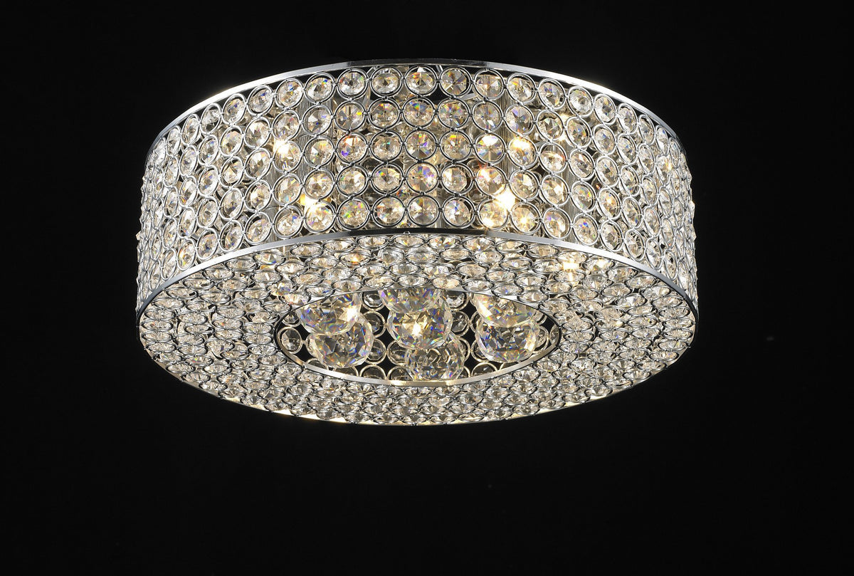 7106 Lighting Originals Jewel Contempo Collection 10" wide Crystal Cei ...