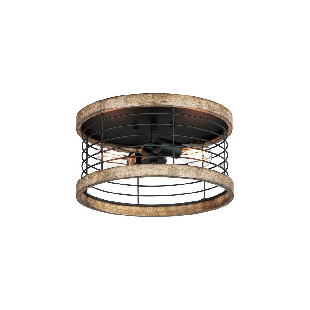 Maxim Homestead 15 Inch Semi Flush Mount Model: 12510DWBK– Lighting ...