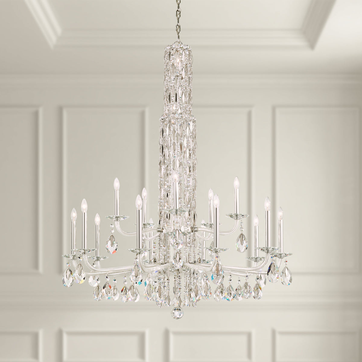 Schonbek Sarella 15 Light Crystal Chandelier– Lighting Originals